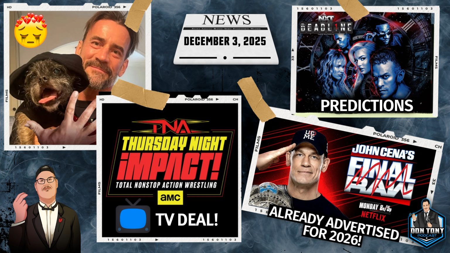 The Don Tony Show / WWE RAW Post Show 12/8/25 – Don Tony / Don Tony And ...